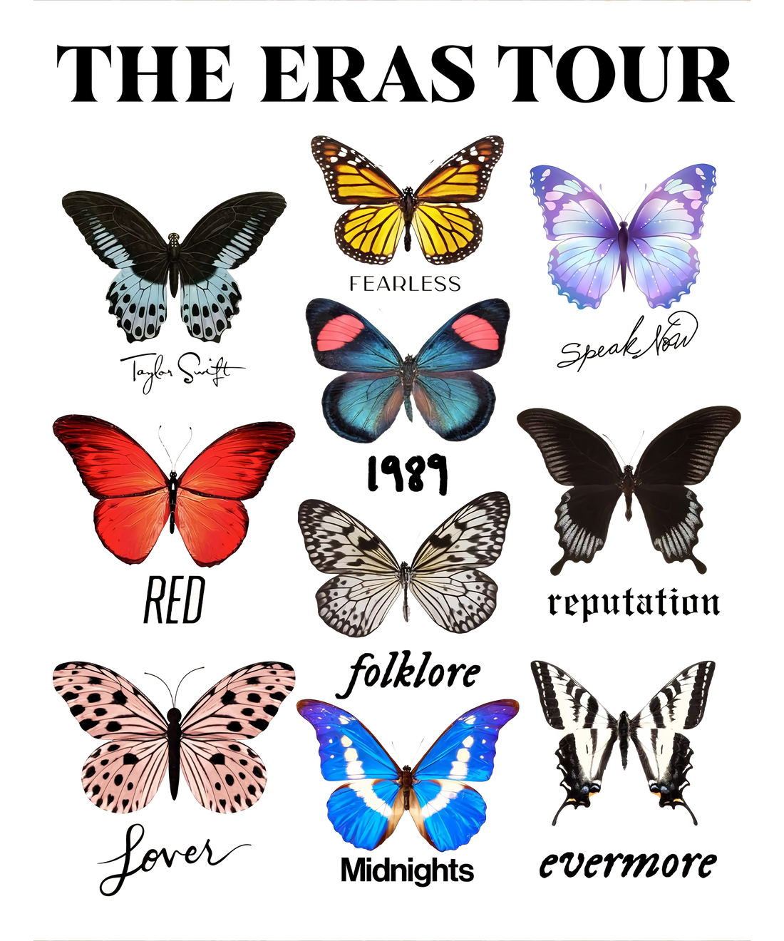 Eras Tour Song Titles – Hammertime's Custom Designs