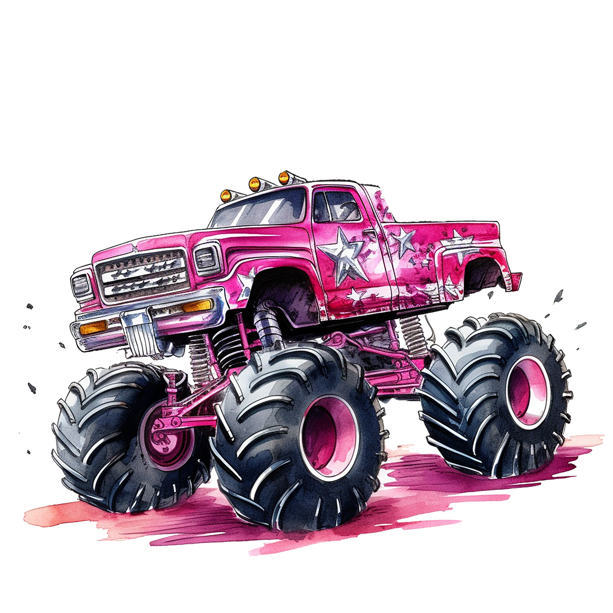Pink Monster Truck – Hammertime's Custom Designs