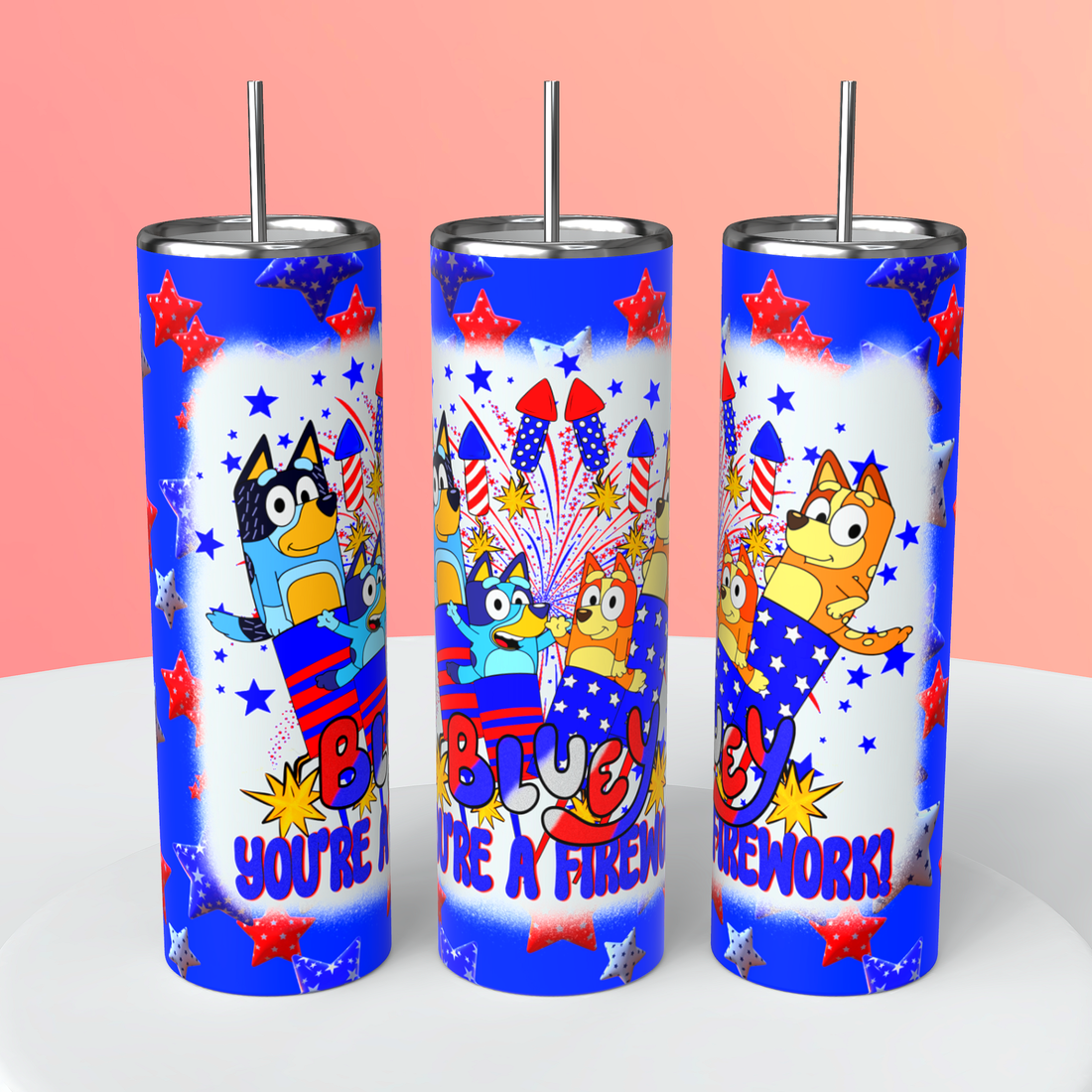 Bluey Fireworks – Hammertime's Custom Designs